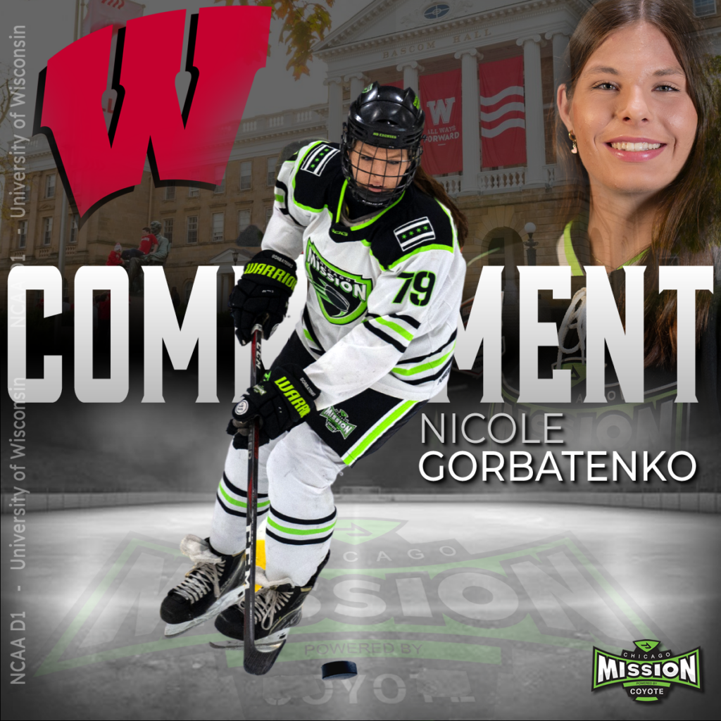 Nicole Gorbatenko Commits to Wisconsin – Chicago Mission Tier I AAA Hockey